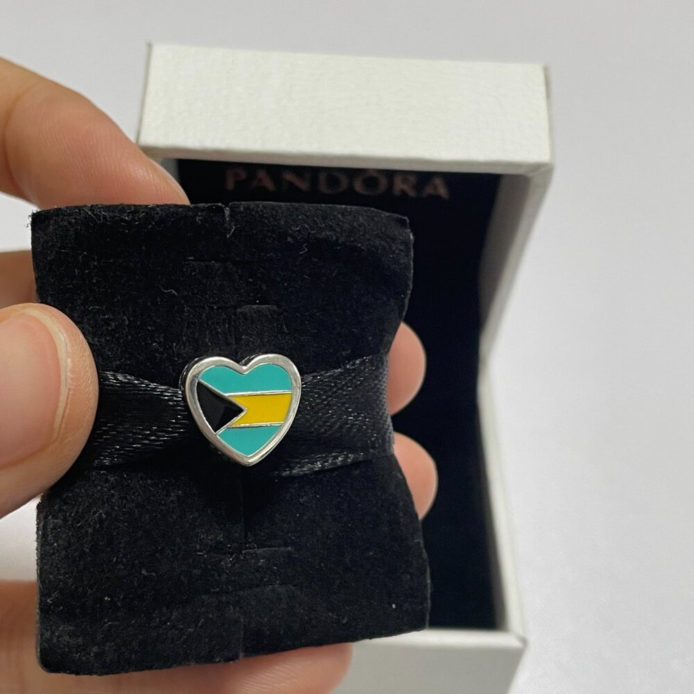 Pandora Exclusive Bahamas Flag Charm - Gem